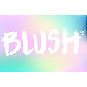 Blush Frosted Ombre Stemless Wine Glasses in Pink, Purple, Yellow, and Green, Colorful 12 Oz Set of 4