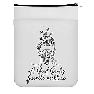 MAOFAED A Good Girl's Favorite Necklace Book Sleeve Book Lover Gift Spicy Romance Reader Smut Lover Gift (Favorite Necklace)