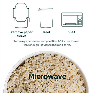 THAI HARVEST 100% USDA Organic Brown Jasmine Rice 7 Ounce (Pack of 8) Microwaveable 90 Seconds Ready to Eat Instant Jasmine Rice for Quick Dinner Meals Zero Preservatives Gluten Free