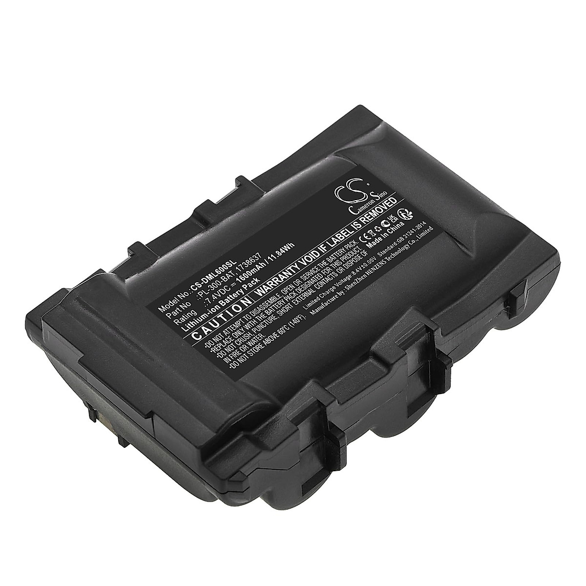 BUSFUIVA Upgrade Portable Printer Battery 1738637 for DYMO Rhino 6000, Rhino 5000, Rhino 5200 7.4V/1600mAh