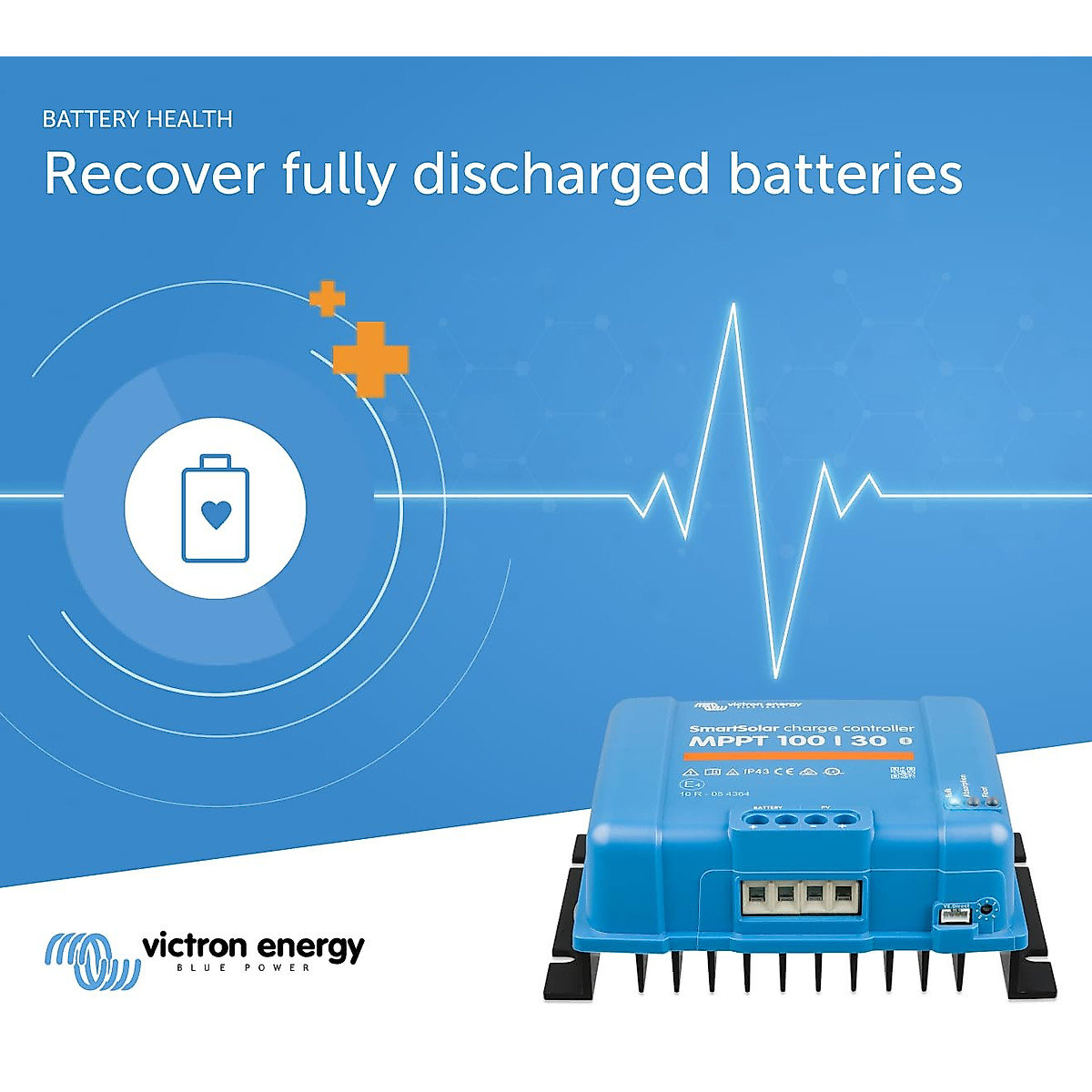 Victron Energy SmartSolar MPPT 100V 30 amp 12/24-Volt Solar Charge Controller (Bluetooth)