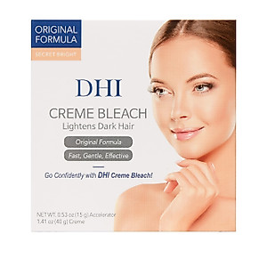 DHI Creme Bleach Mild Original Sensitive Formula Lightens Dark Hair Face & Body 1.9 OZ