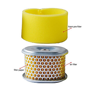 GX160 Air Filter Fit for 5.5HP 6.5HP GX140 GX160 GX200 Engines Replace 17210-ZE1-517 17210-ZE1-822 17210-ZE1-505 (5 Packs)