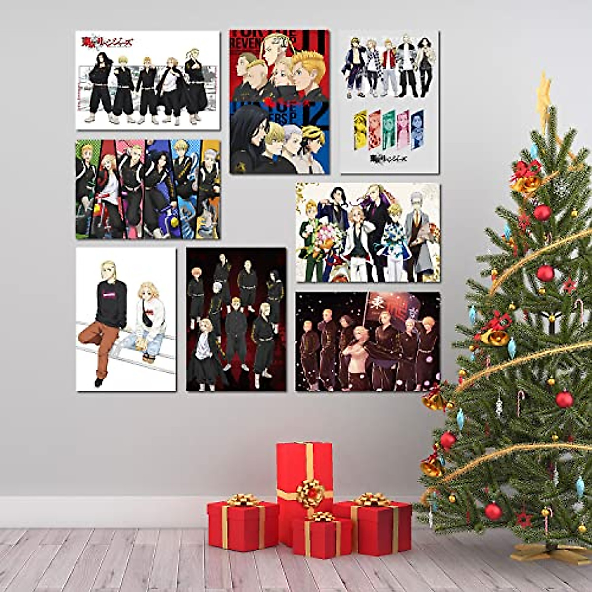 ePanda Tokyo anime merch Revengers Poster,Hanagaki Takemichi Posters Art Print for Kids Boy Bedroom Living Room Home Wall Decor,Set of 8 pcs,11.5x16.5 inches