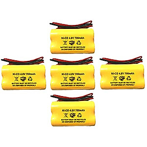 Battery Hawk (5 Pack) DAA700MAH4.8V BL93NC487 DAA700MAH4.8V Ni-CD AA 700mAh 4.8v McNair AA600mAh Unitech AA700MAH AA500MAH BL93NC484