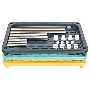 ruishetop Multicolor Plastic Storage Rack Easy Assembly Space Saving for Kitchen Laundry Room Bathroom (3-Tier)