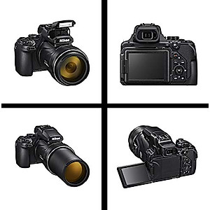 Nikon COOLPIX P1000 Digital Camera with 125x Optical Zoom USA (Black) 26522 16PC Accessory Bundle Package – Includes SanDisk 64GB Extreme Pro SDHC Memory Card + 2X Extra Battery + 57” Tripod + More