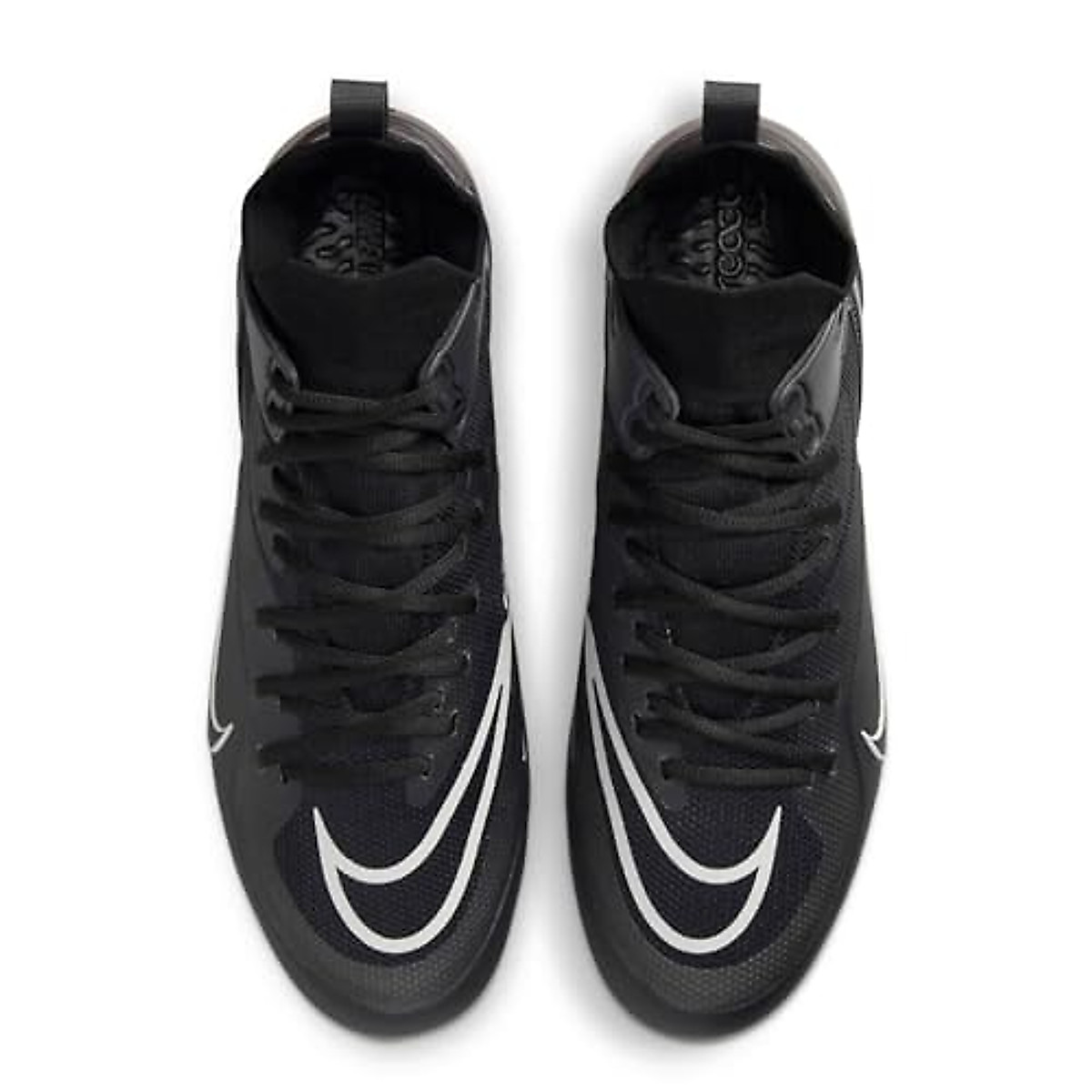 Nike Alpha Huarache 8 Elite CW4440-011 Black-Grey Men's Lacrosse Cleats 7.5 US