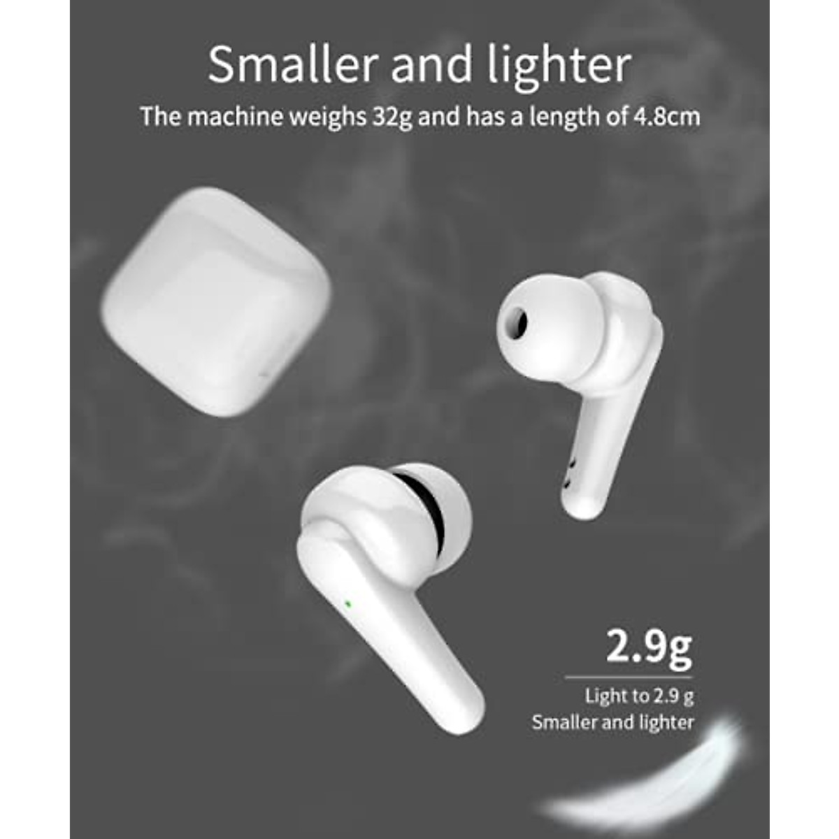SGNics Wireless Earbuds for Google Pixel 4a / 4a 5G, Touch Control with Charging Case IPX5 Sweat-Proof TWS Stereo Earphones Hi-Fi Deep Bass Noise Cancellation Outdoor Indoor Sport-White