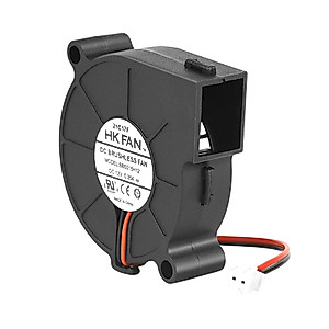 50mm x 15mm 5015 12V DC Brushless Cooling Blower Fan, Dual Ball Bearing, 2 Pin Terninal