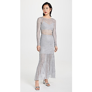 Significant Other Women's Adley Maxi Dress, Silver, 8