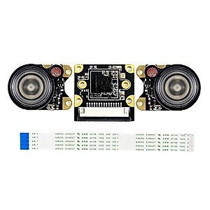 Waveshare IMX219-77IR Camera for Jetson Nano Infrared Night Vision 3280 × 2464 Resolution 8 Megapixels 77° FOV IMX219 Sensor Suit for Face Recognition Road Mark Detection License Plate Recognition