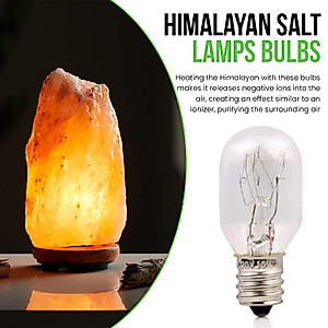 BULBMASTER 15 Watt Himalayan Salt Lamps Bulbs and Night lights Replacement Light bulbs lamps 2.15" - fits E12 Socket Candelabra Base night light night lamp bulbs
