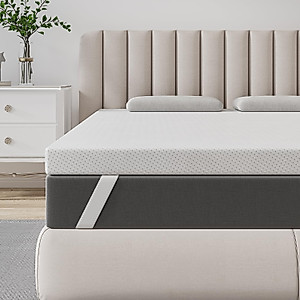 BedStory 3 Inch Memory Foam Mattress Topper King Size,Firm Mattress Topper for Back Pain & Support,Special Cool Feeling Material Cover,Bed Topper with 2-Layer Ventilated Design,CertiPUR-US Certified