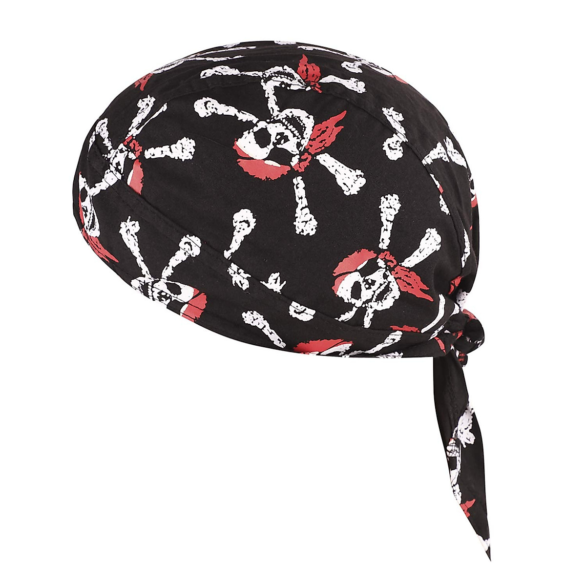 Cotton Skull Cap, Unisex Bandana Hat Pirate Headscarf Sports Headwear Sun UV Protection Cycling Bandana Running Beanie Bike Motorcycle Under Helmet Liner