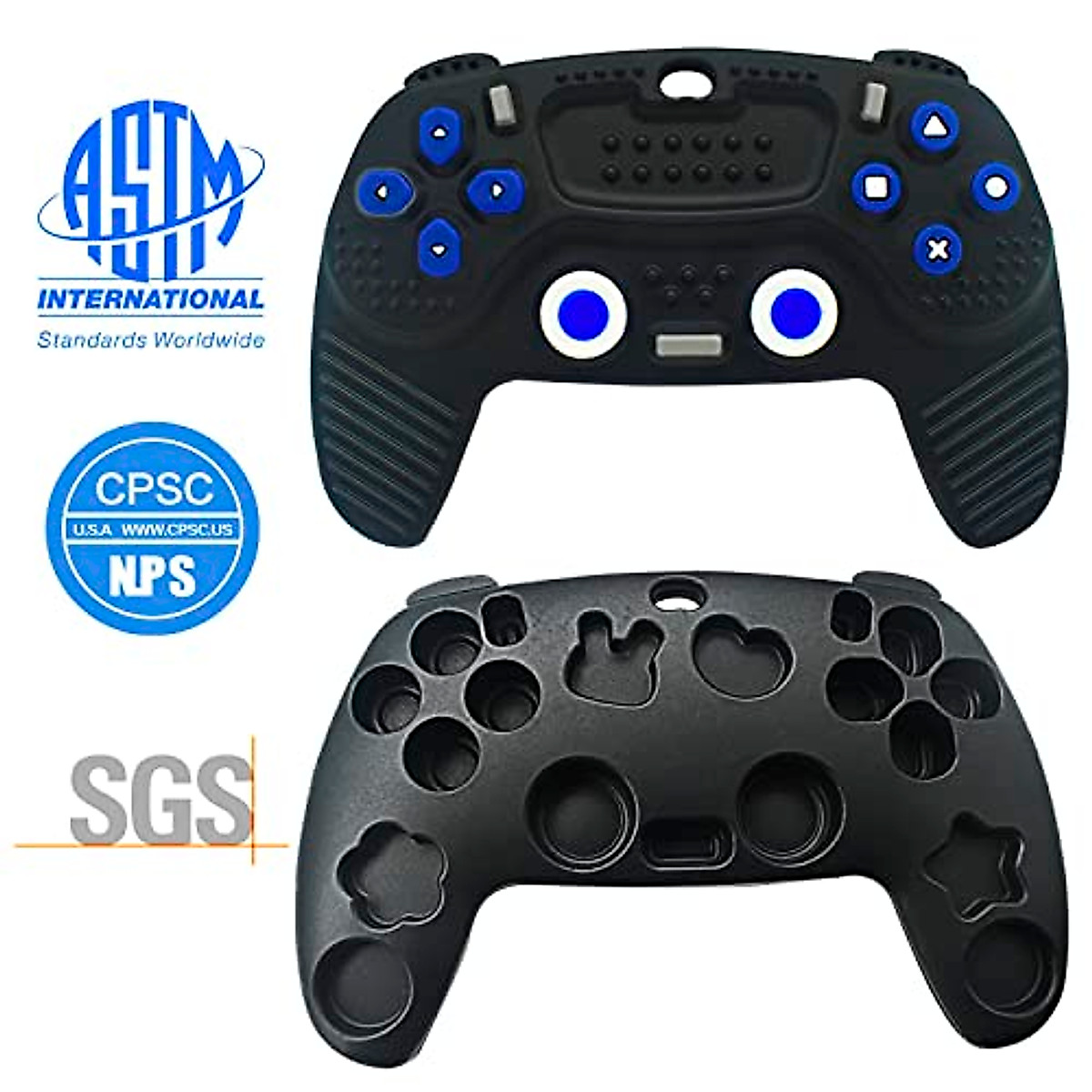 Teething Remote Control for Baby with Pacifier Clip, Funny Teethers for baby for Baby Girl Or Boy,Teething Toys for Babies 3-6 6-12 Months(Black)