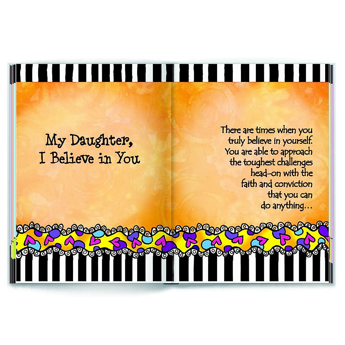 Blue Mountain Arts Mini Book (Daughter, I love you with all my heart)— Birthday Gift, Graduation Gift, Stocking Stuffer, or Thinking of You Gift from Mom or Dad, by Suzy Toronto, 4 x 3