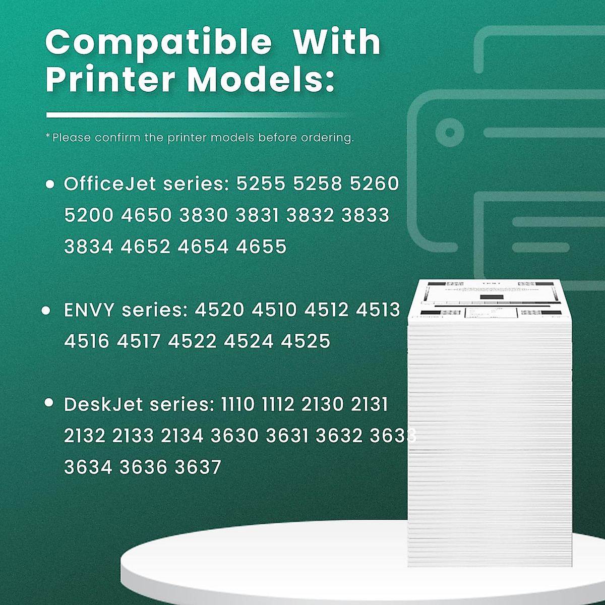 GREENBOX Remanufactured Ink Cartridge Replacement for HP 63XL 63 XL Used in HP OfficeJet 3830 5255 5258 Envy 4520 4512 4513 4516 DeskJet 1112 1110 3630 3634 2130 2132 Printer (2 Black 1 Tri-Color)