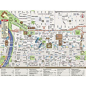 Philadelphia Pop-Up Map by VanDam — Laminated pocket size pop-up map of Central Philadelphia with all attractions, museums, sights, hotels & SEPTA Transit Map