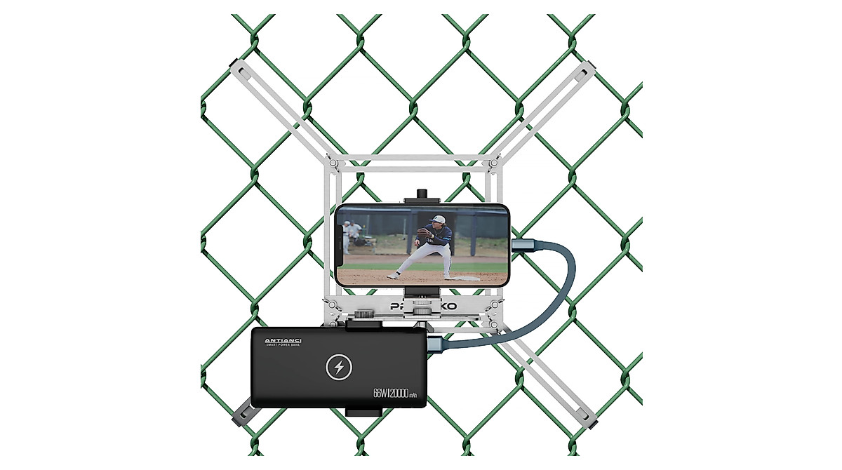Cell Phone & GoPro Fence Mount for Sports Recording - Proanko