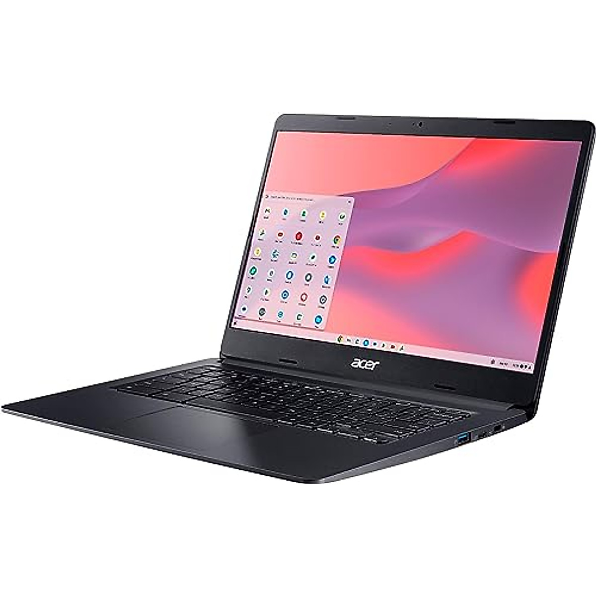 acer 2023 Newest Chromebook Laptop, 14 Inch FHD IPS Touchscreen Display, Intel Celeron Dual-Core Processor, 4GB LPDDR4, 64GB eMMC, Wi-Fi, USB-A&C, Chrome OS, Charcoal Black