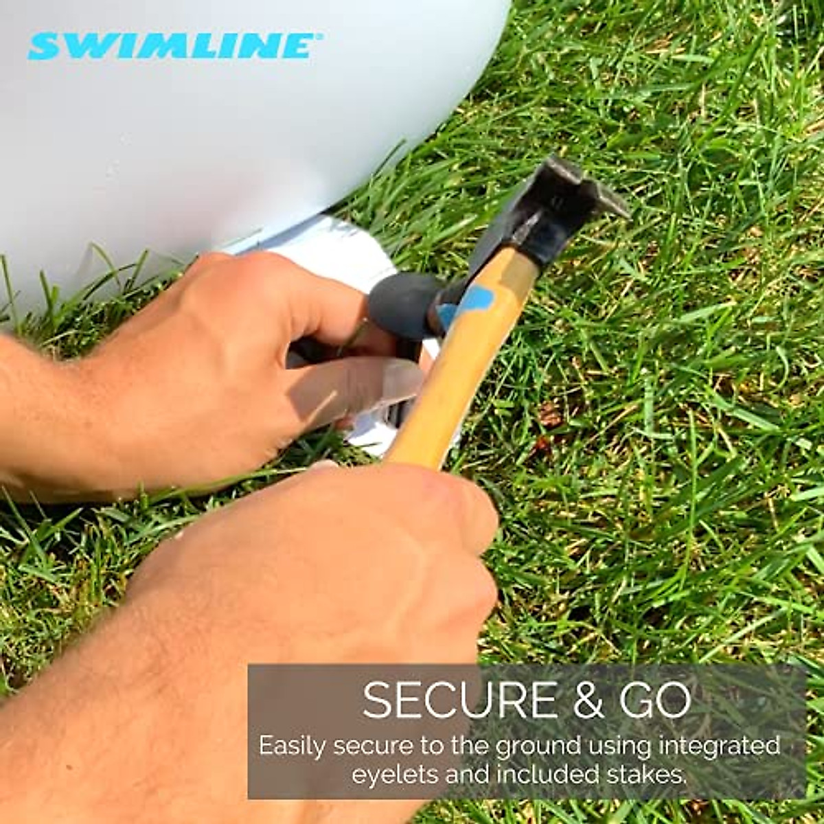 SWIMLINE Humongous Backyard Unicorn Sprinkler for Outdoor Fun and Adventure | Included Anchor Set, Standard Hose Connection, 6 Feet Tall | for Kids and Family Activity and Action