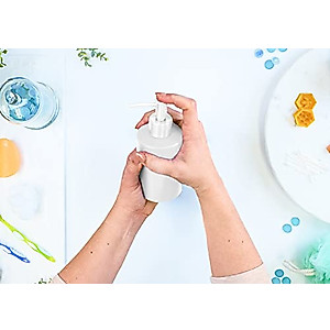 NAT & Jules Chic Rounded White 4.5 inch Matte Ceramic Bathroom Accessories Set of 4