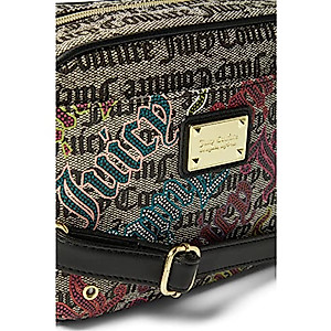 Juicy Couture Double The Love Camera Crossbody Black Beige Multi One Size