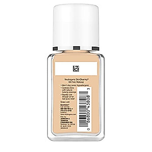 Neutrogena SkinClearing Oil-Free Acne and Blemish Fighting Liquid Foundation with.5% Salicylic Acid Acne Medicine, Shine Controlling Makeup for Acne Prone Skin, 85 Honey, 1 fl. oz