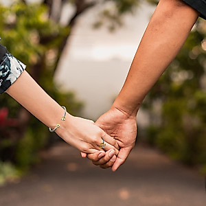 UNY Jewel Love Knot Tie The Knot Bridesmaid Proposal Wedding Jewelry Designer Inspired Boys Girls Promise Eternity Band Ring (Two Tone, 9)