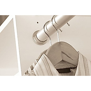 HandyCT Wardrobe Tube End Support, Synergy Collection with Two pins for 5 mm Holes, Dark Oil Rubbed Bronze