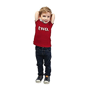 Wild and Happy 2 Year Old Birthday Shirt 2nd Bday Party T-Shirt Toddler Boy Outfit Number Two 3T Red