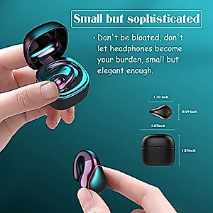 Open Ear Headphones air Conduction Headphones Bluetooth Workout Headphones Open Ear Earbuds for Sports Running Headphones Exercise Around Ear (Single Ear Black)