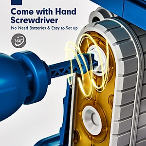 hahaland 5 Year Old Boy Gift - 5 in 1 STEM Toys for Ages 5-7, Take Apart Trucks Transform to Robot - 5 6 7 Year Old Boy Birthday Gift - Boys Toys Age 4-6