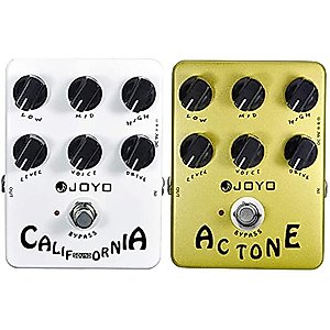 JOYO JF-15 and JF-13 Pedals Amplifier Simulator Overdrive Distortion Effect Pedals for Electric Guitar Most Frequently Combination Budget Pedals in Bundle
