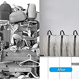 Creechwa Shoe Bags for Travel, Waterproof Shoe Storage Packing Organizer with Zipper and Handle, Translucent Shoe Pouch for Women and Men (Grey 3 PCS)