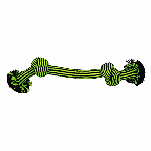 Jolly Pets Knot-N-Chew 2 Knot Green/Black Small/Medium