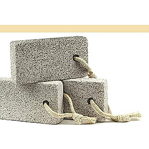 Natural Pumice Stone Three (3) Pack. For Feet, Skin and Body Exfoliation by Spa Destinations