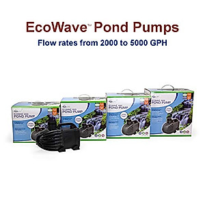 Aquascape 91133 EcoWave 4000 GPH Mag-Drive Pond and Waterfall Pump, Black