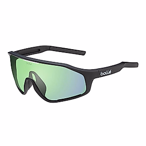 Bolle 12504 Shifter Matte Black Sunglasses Green Lenses, Green