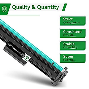 GREENSKY Compatible Image Drum Unit Replacement for HP 32A CF232A Drum for Pro M118dw M148dw M148fdw M203dw M227fdw M227fdn Printer (Black, 1 Pack)