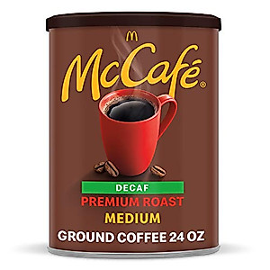 McCafe Premium Roast Decaf, Medium Roast Ground Coffee, 24 oz Canister