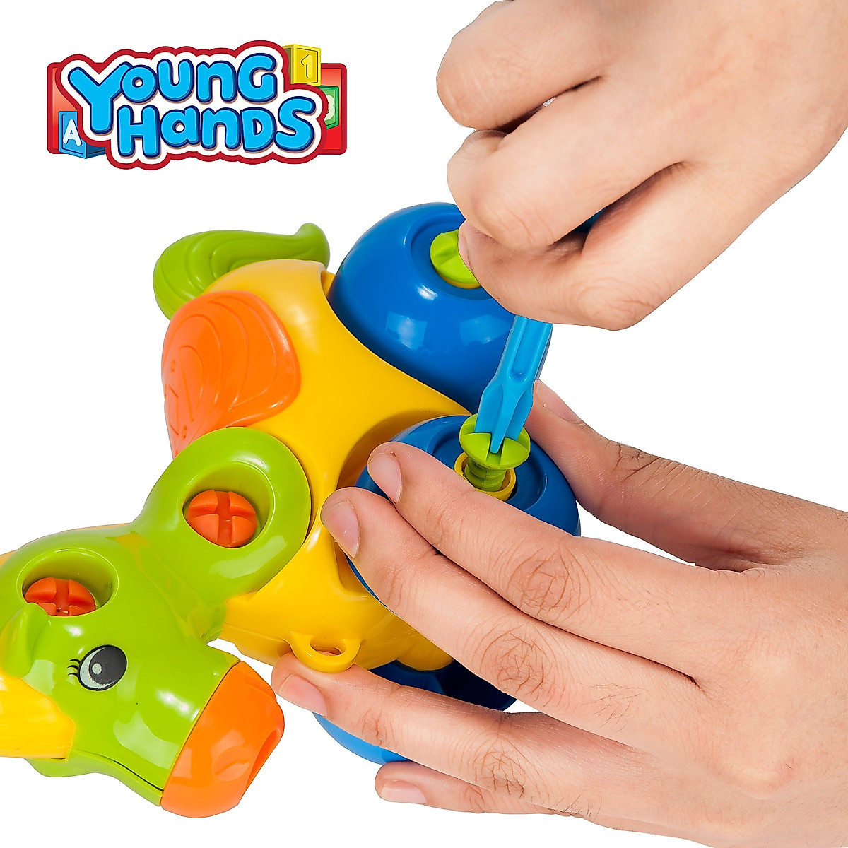 Creative Kids Build & Learn Dinosaur Take Apart Toy Set with Tools Interlocking STEM Educational Building Construction Kit for Preschool, Kindergarten, Boys & Girls Age 3+