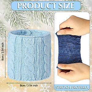 8 Pcs Coffee Mug Sweater Cozy Sleeve Mug Reusable Knitted Cozy Crochet Coffee Sleeves Cup Tea Cozy Handmade Tableware Coffee and Tea Mug Warmer for Women Men(Multi Color, 8 Pcs)