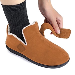 Zizor Women's Ivy Adjustable House Shoes Indoor Outdoor (Camel Tan, Size 8)