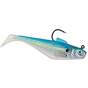 Berkley PowerBait Pre-Rigged Swim Shad Fishing Bait, HD Sexy Shad, 4in | 10cm, Irresistible Scent & Flavor, Realistic Profile, Ready-to-Fish, Ideal for Bass, Walleye, Pike and More