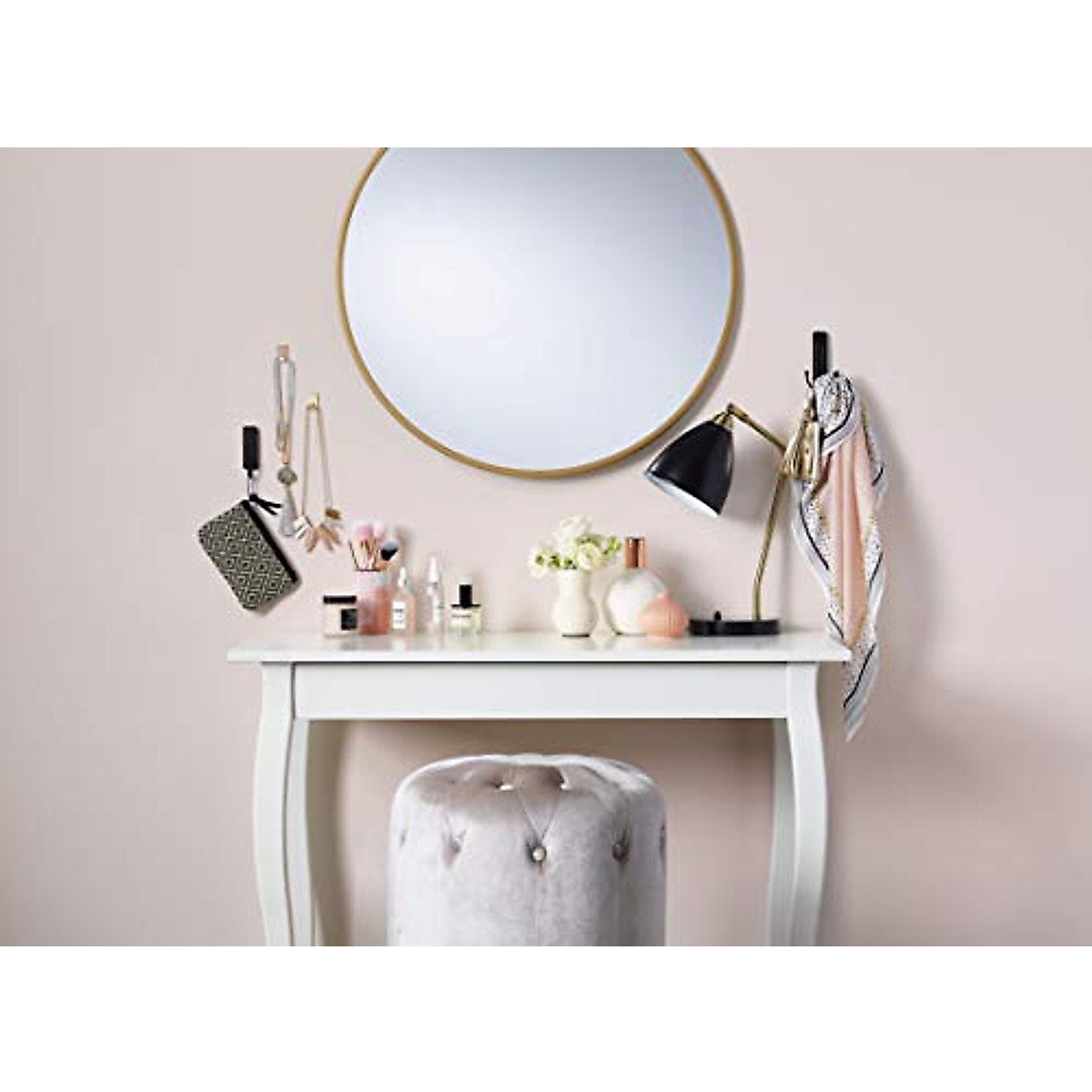 Command 17034MB-EF Medium Matte Black Hook-17034MB, One Size