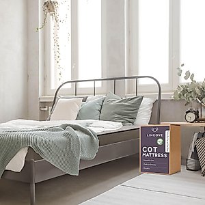 Lincove Premium 6-Inch Thick Foam Mattress with Durable Fabric Cover – Ideal for RV, Cot, Guest Bedroom - Folding Bed & Daybed - CertiPUR-US Certified –Made in USA Size: 36"x74"x6" - Color: Grey