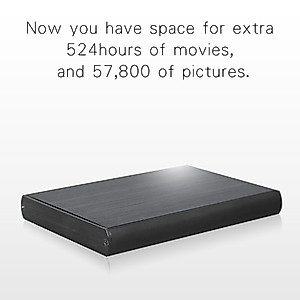 Marshal Portable 2TB External Hard Drive Portable HDD Aluminum Body MAL22000H2EX3-MK (renewed)