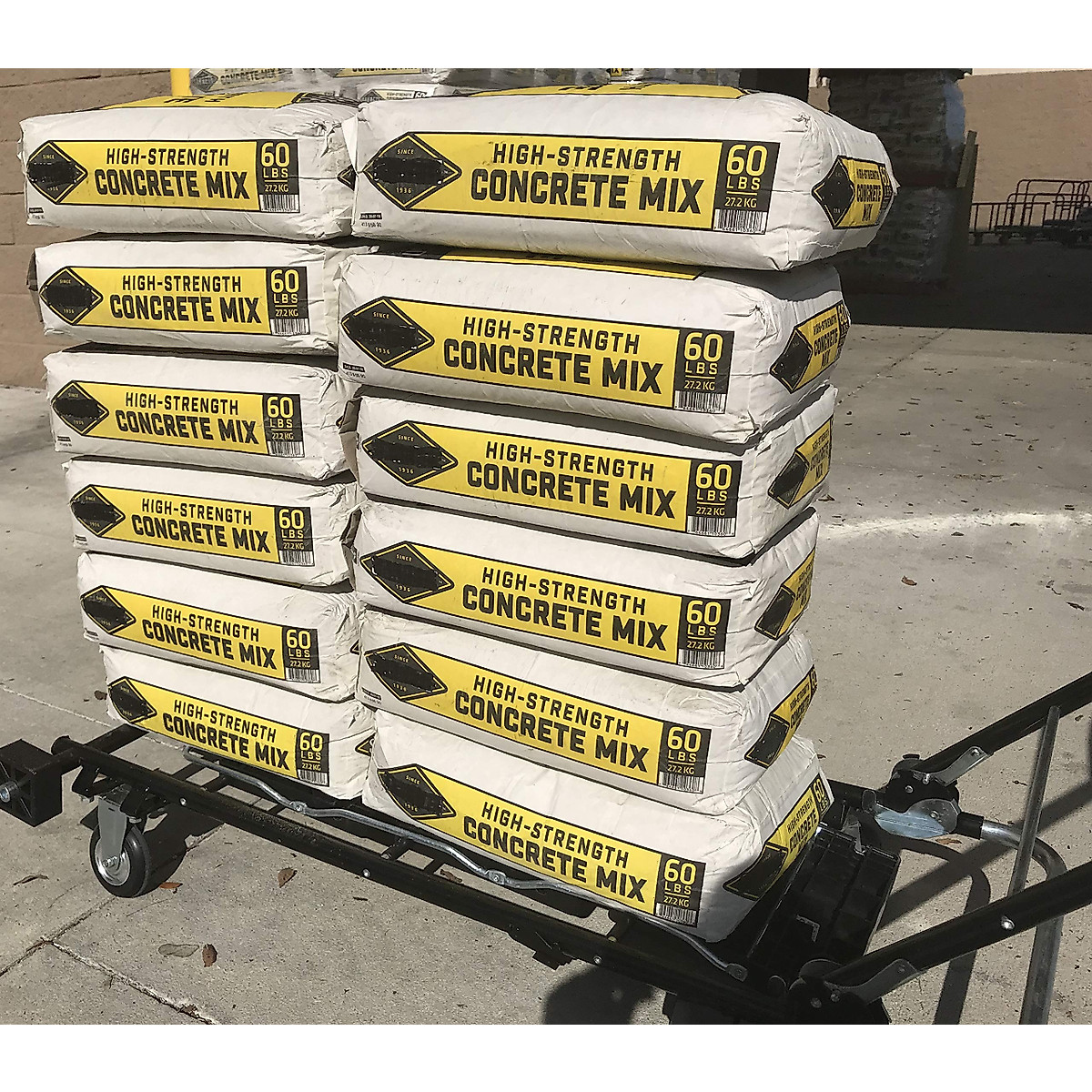 Kerry Kart 4-in-1 Rolling Utility Cart, Trolley and Moving Dolly with Folding 3-Step Ladder – Move Boxes, Furniture and Appliances with 1 Foldable Cart and Step Stool (Red)